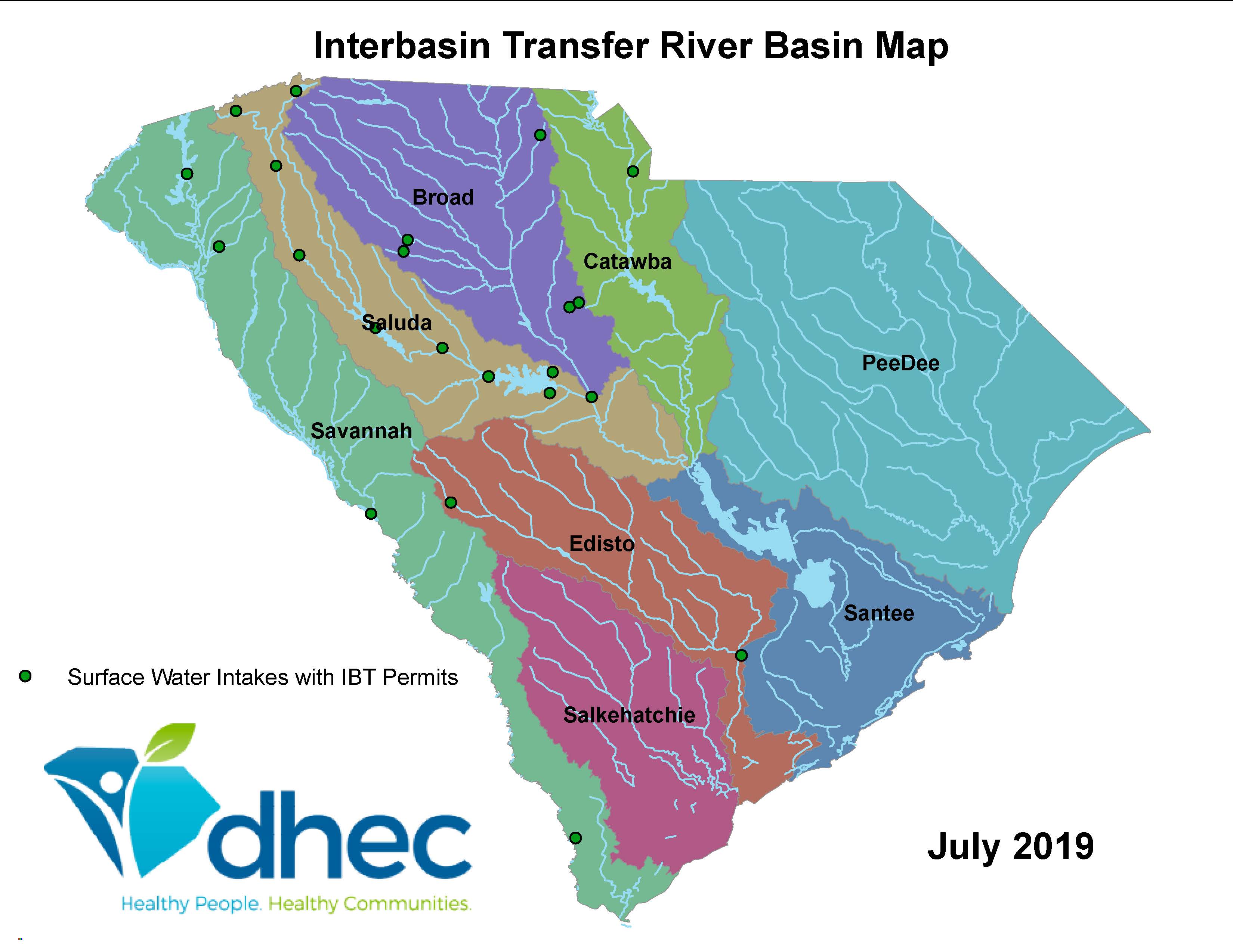 Interbasin Transfer (IBT) Information | South Carolina Department of Environmental Services